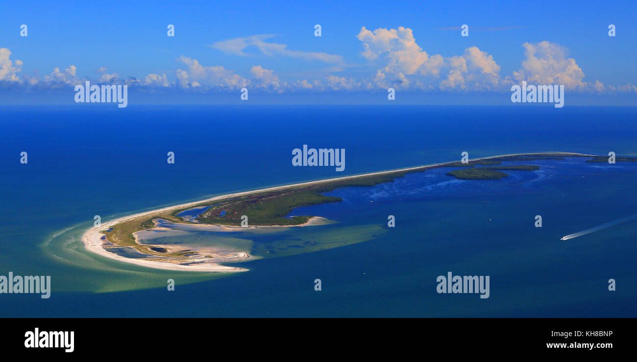 USA, Florida. Honeymoon Island et Three Roocker Island. Saint Joseph ...