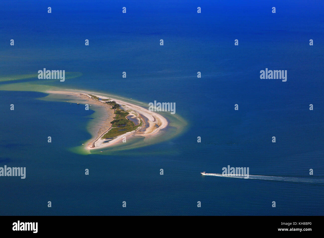 USA, Florida. Honeymoon Island et Three Roocker Island. Saint Joseph ...