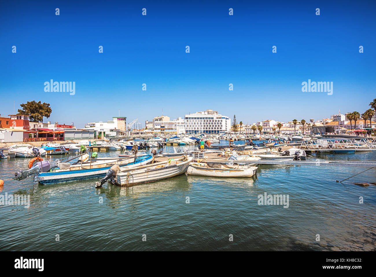 Port of the city of Faro, Algarve region, Portugal Stock Photo - Alamy