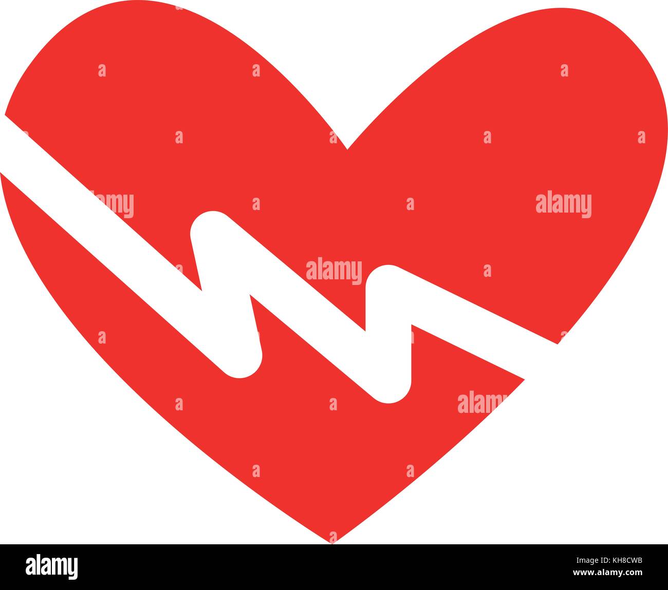 Broken heart icon Stock Vector Image & Art - Alamy