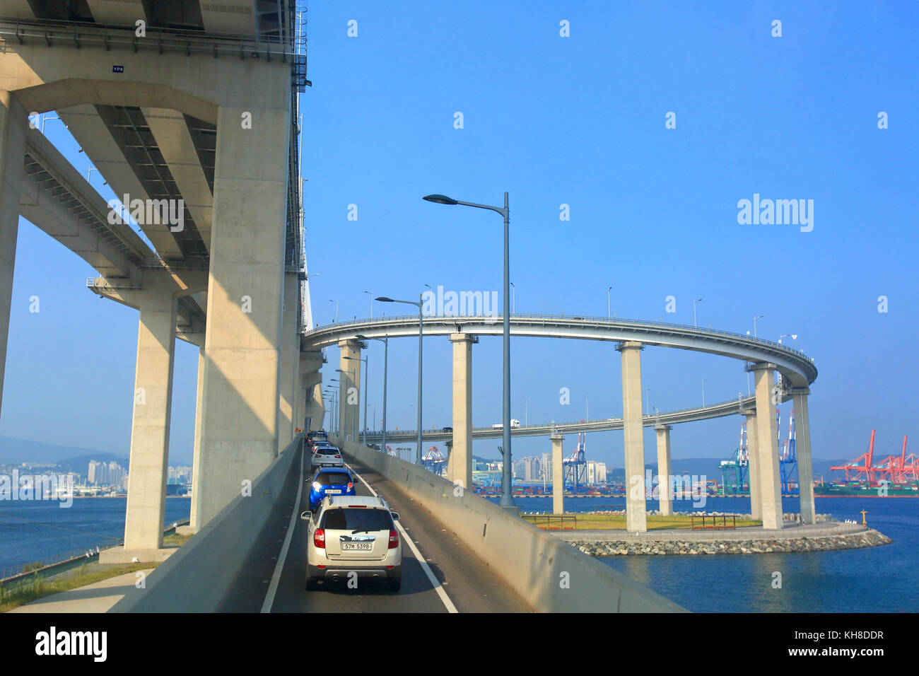 South Korea, Busan. Gwangan bridge Stock Photo - Alamy
