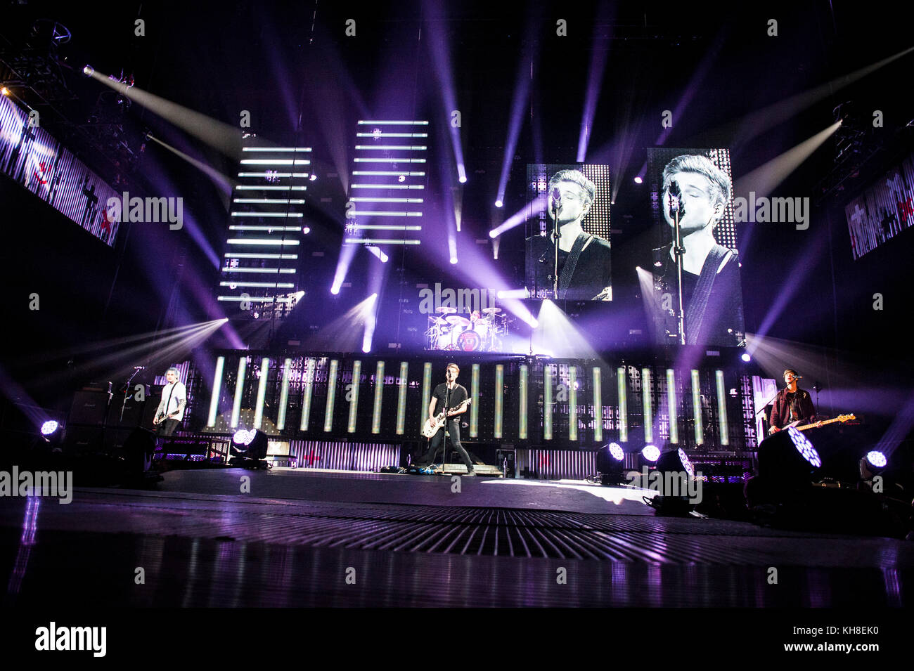 The Australian pop rock band 5 Seconds of Summer performs a live ...