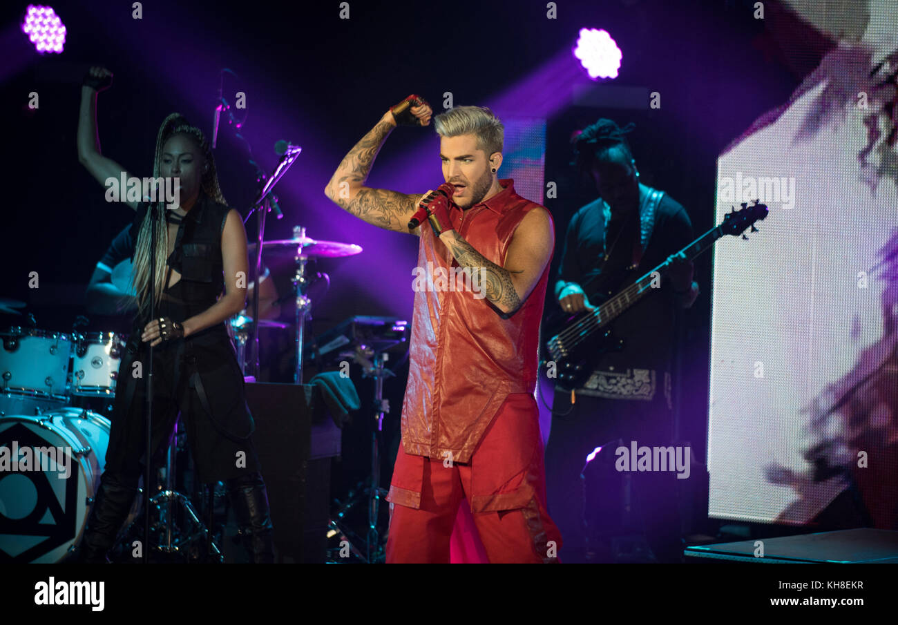The American singer, songwriter and stage artist Adam Lambert performs ...