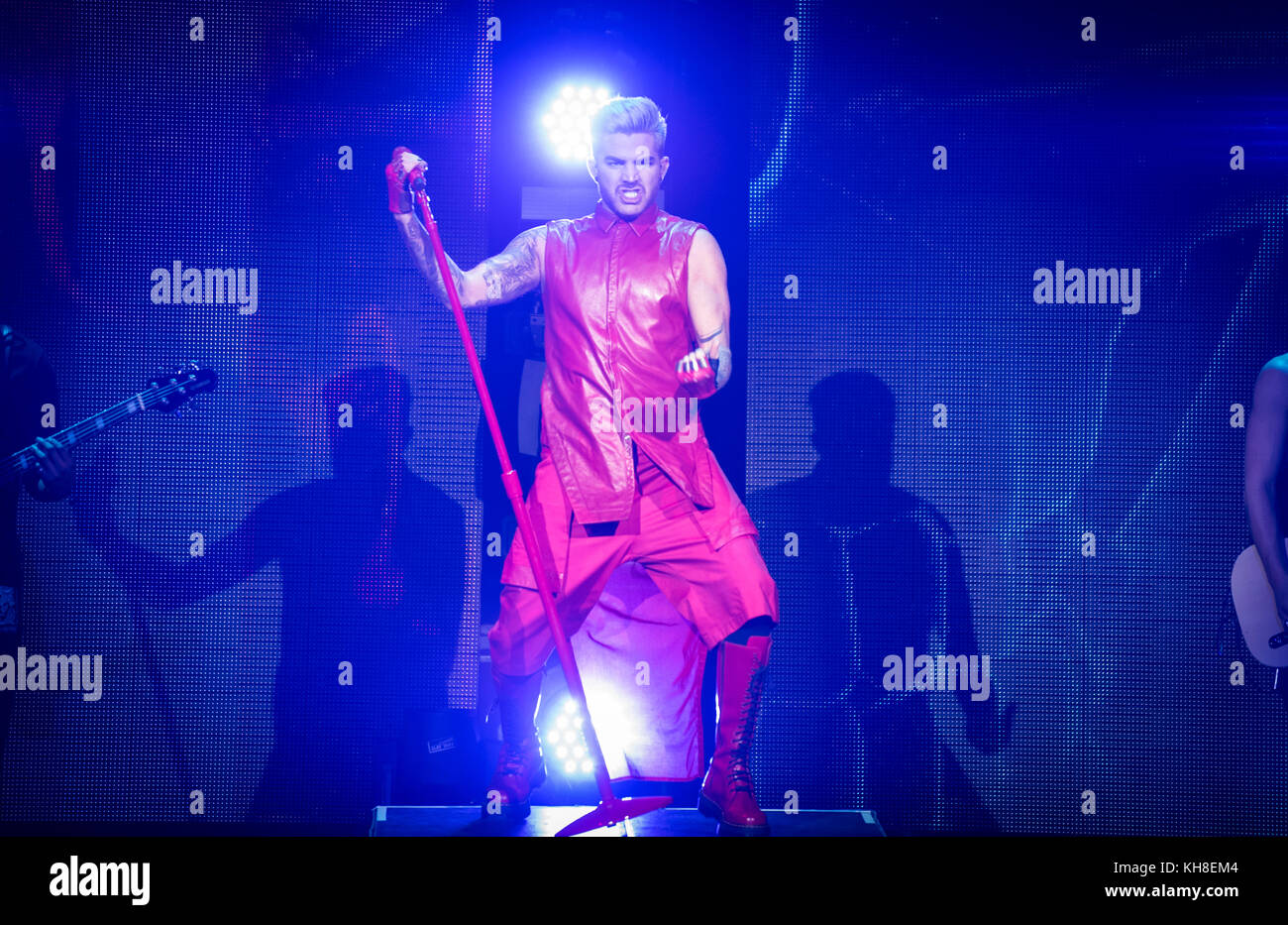The American singer, songwriter and stage artist Adam Lambert performs ...