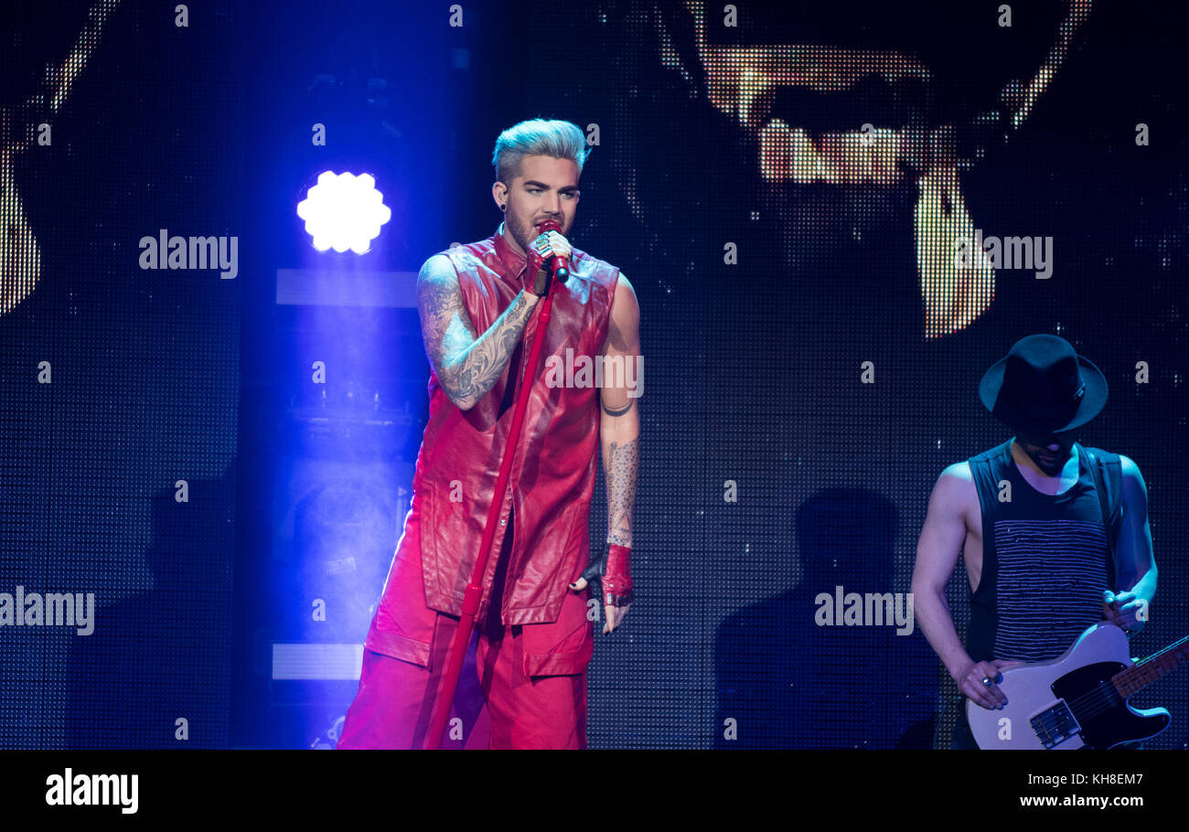 The American singer, songwriter and stage artist Adam Lambert performs ...