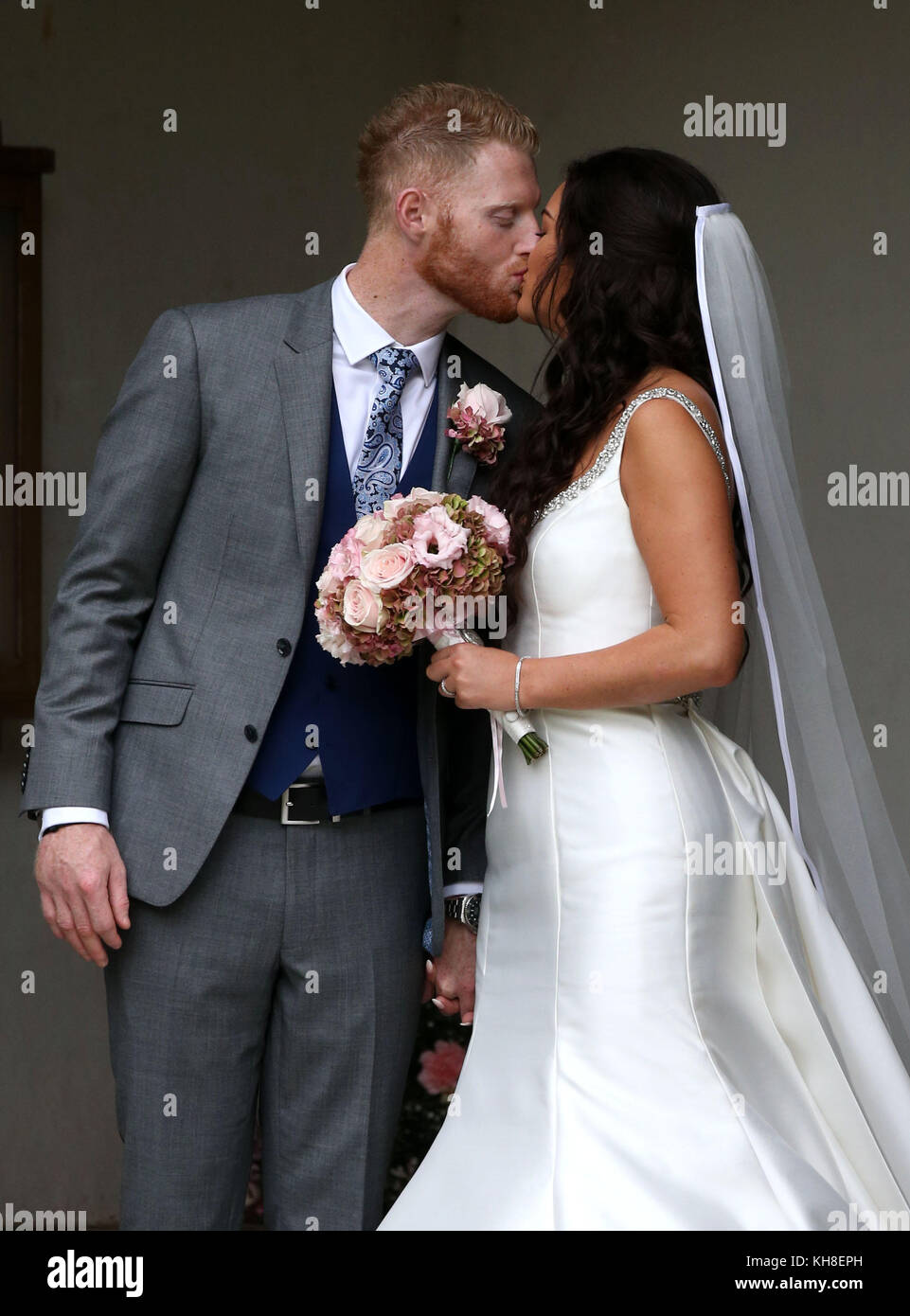 The wedding of Ben Stokes and Clare Ratcliffe at St Mary of the Virgin ...