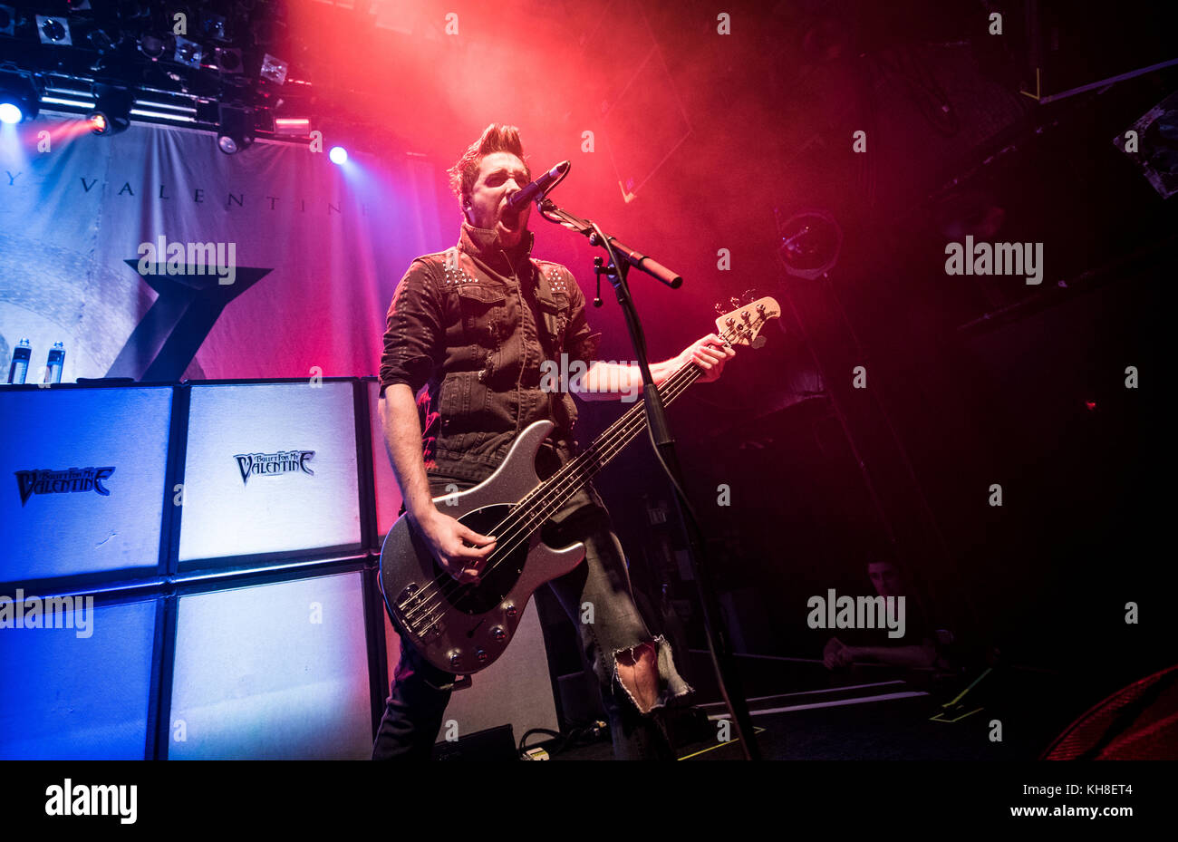 Bullet for My Valentine, the Welsh heavy metal band, performs a live ...