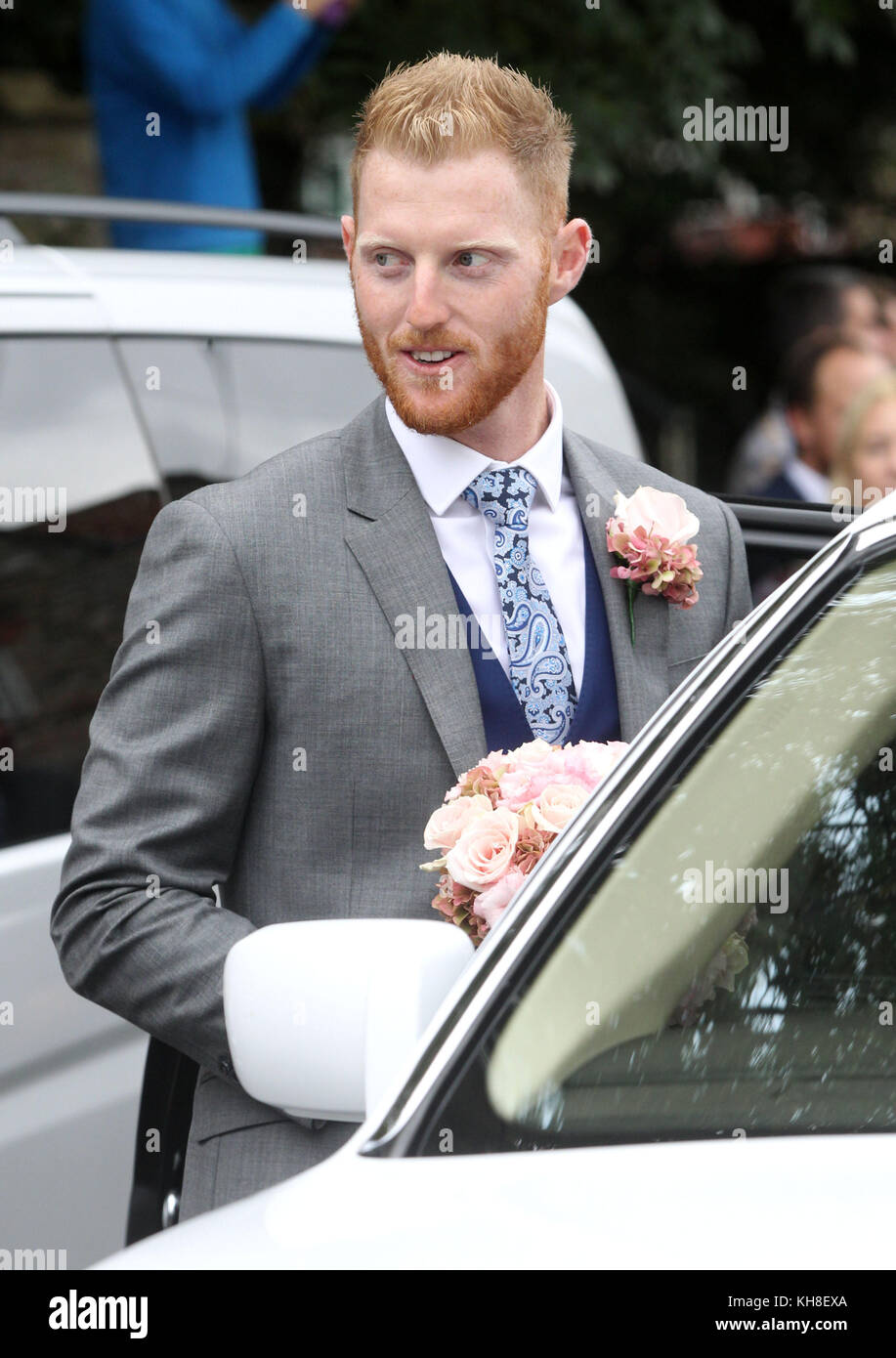 The wedding of Ben Stokes and Clare Ratcliffe at St Mary of the Virgin ...