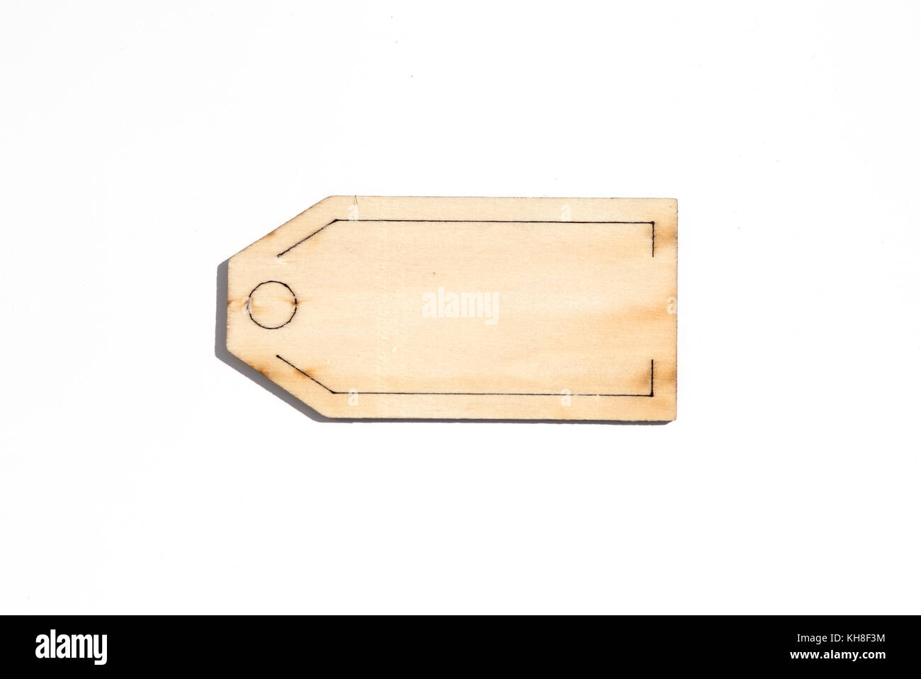 Vintagen wooden tags to bring a messages Stock Photo - Alamy