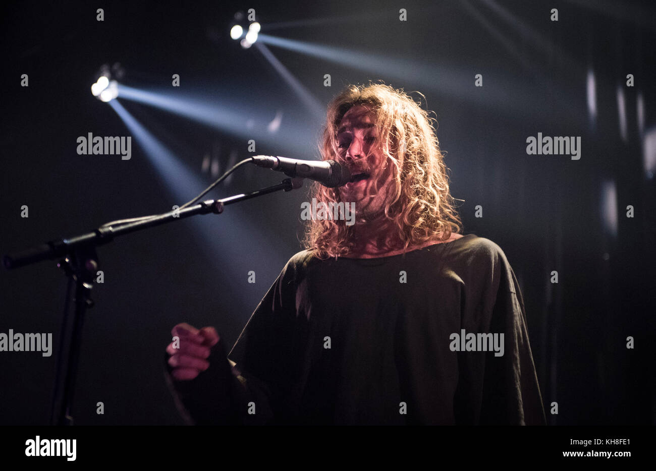 The Australian singer and songwriter Matt Corby performs a live concert ...