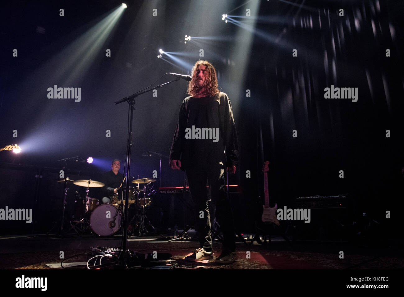 The Australian singer and songwriter Matt Corby performs a live concert ...
