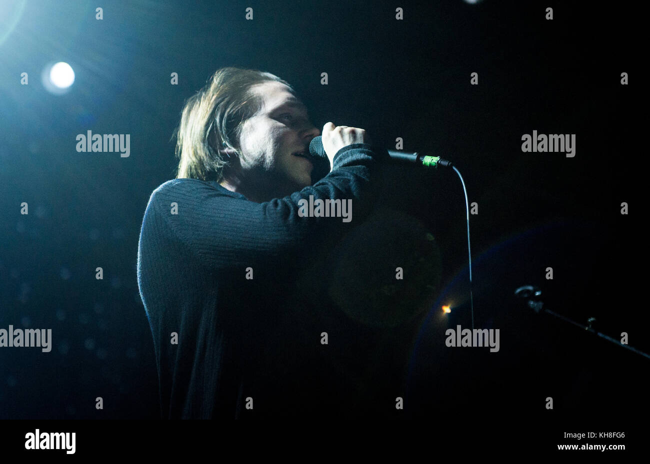 Norway, Oslo - October 10, 2017. The Danish rock band Mew performs a ...