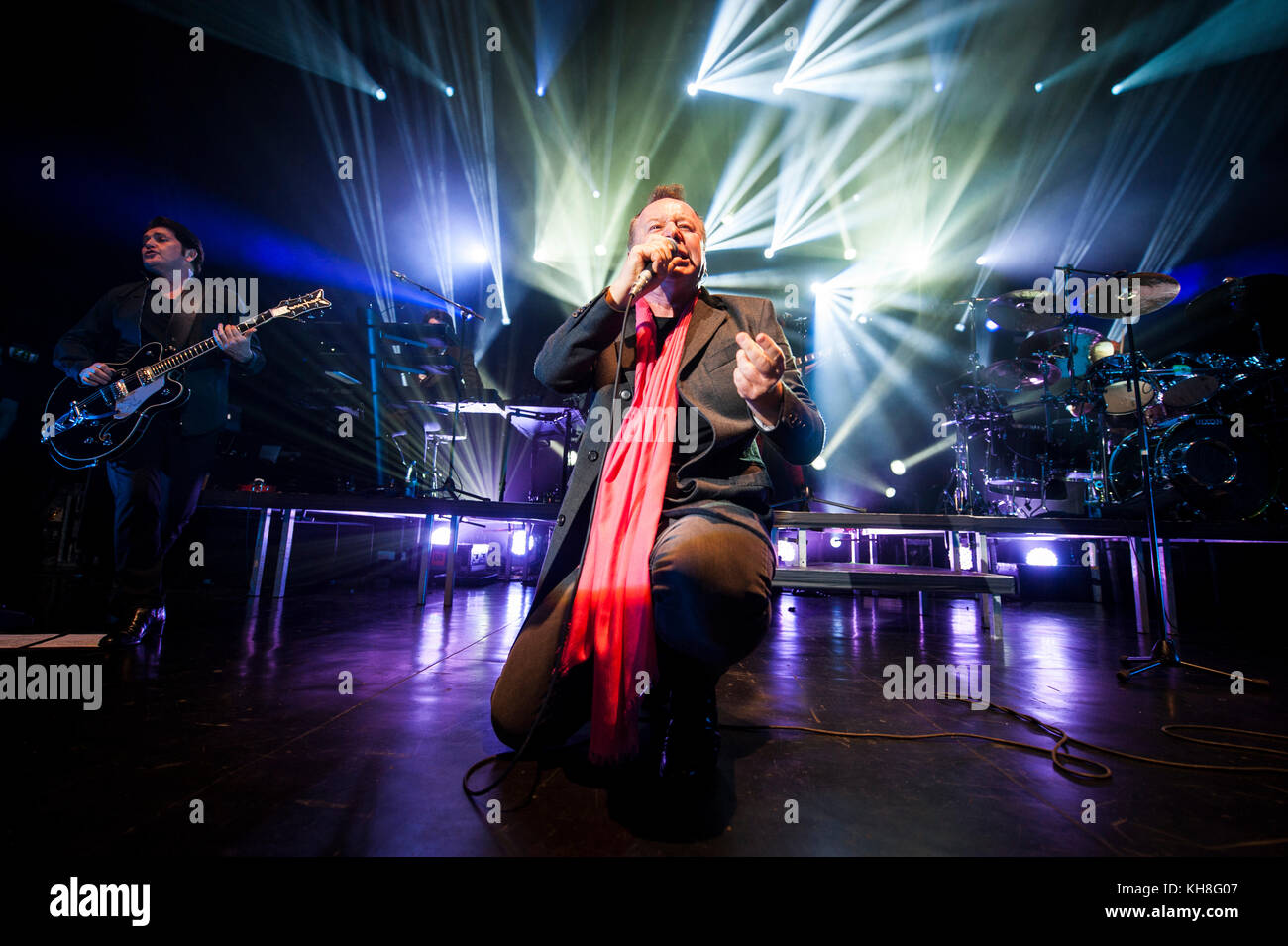 The Scottish rock band Simple Minds performs a live concert at Sentrum ...