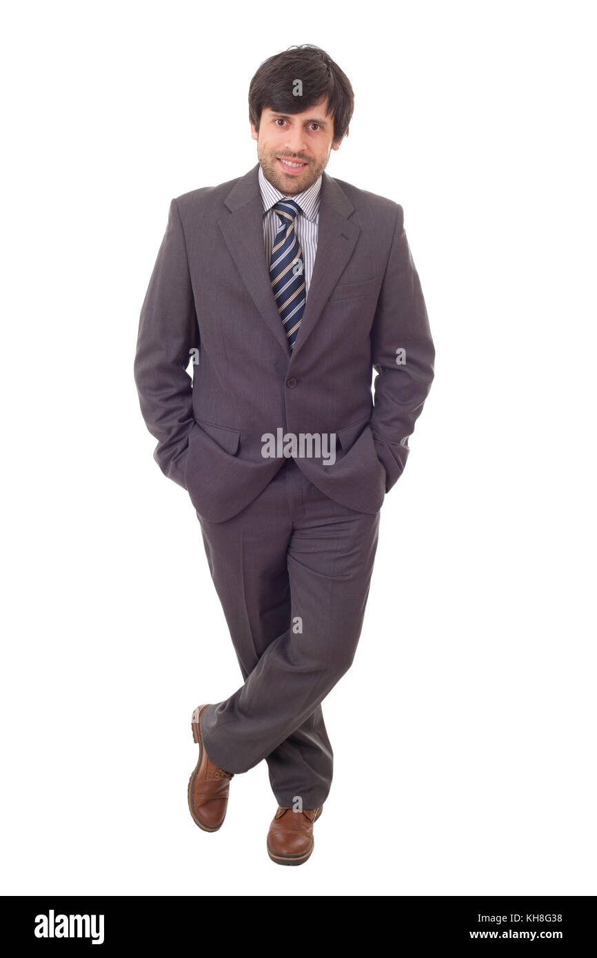 businessman full body isolated on white background Stock Photo - Alamy