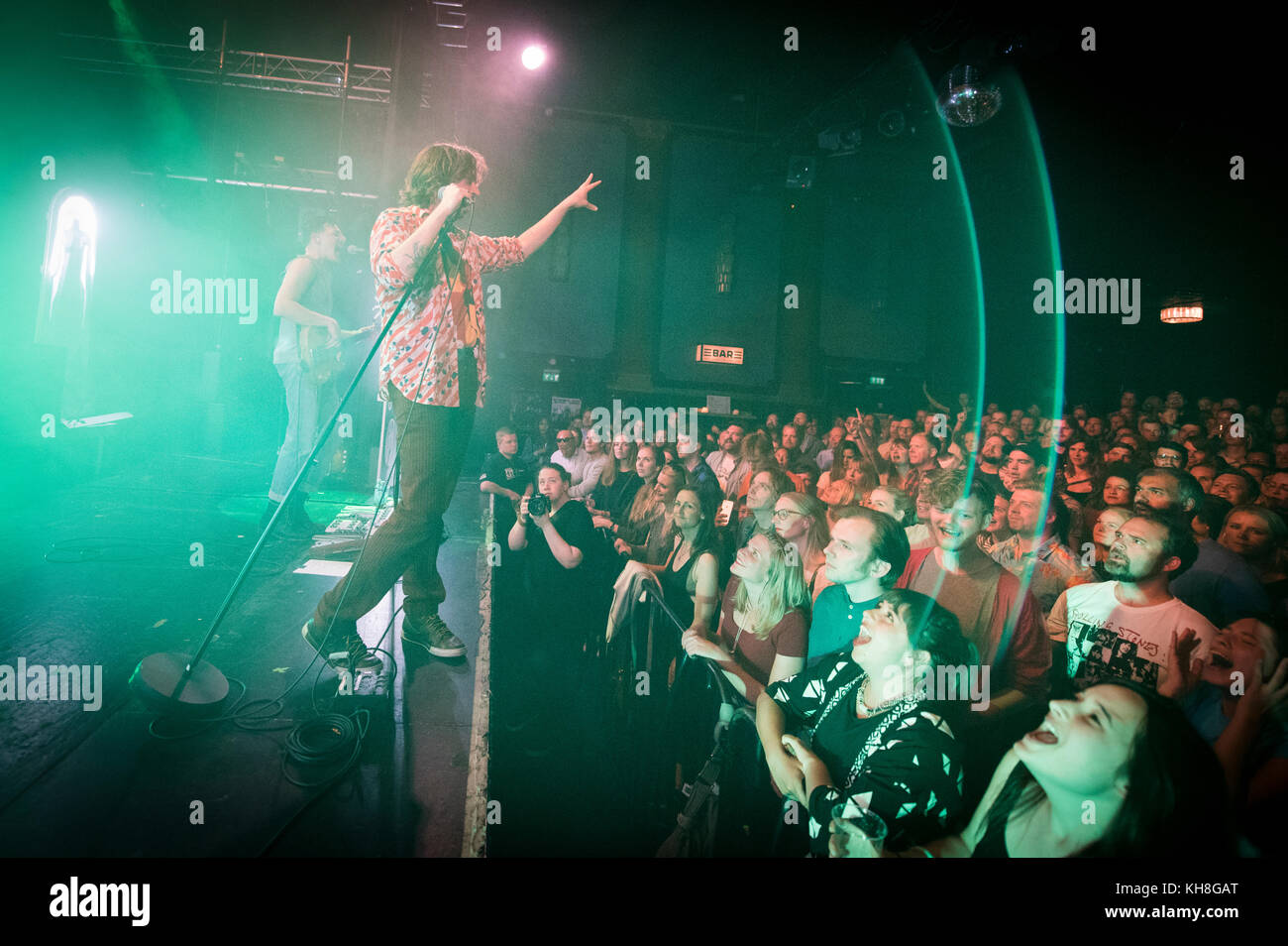 The American experimental pop band Yeasayer performs a live concert at ...