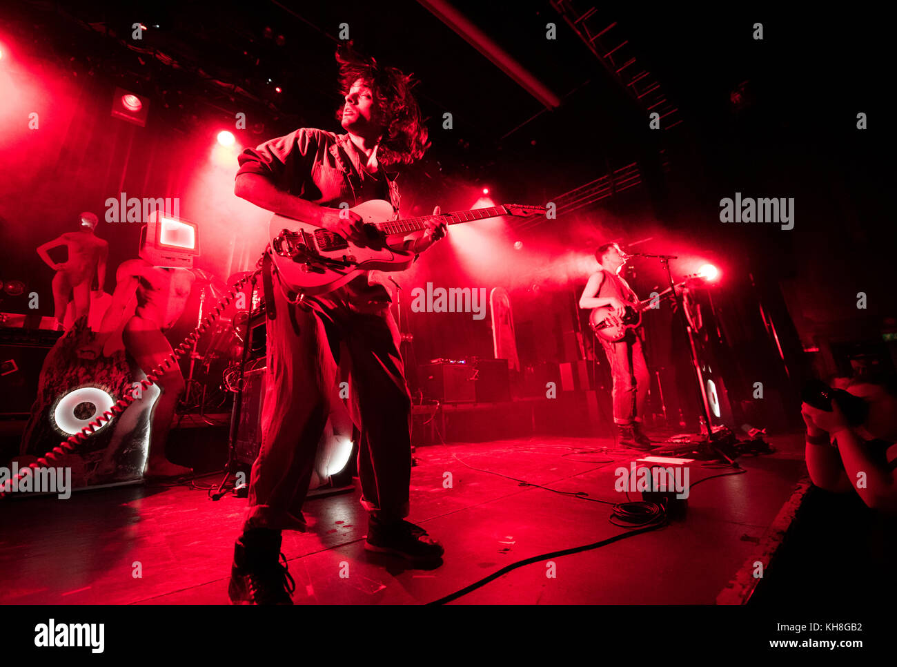 The American experimental pop band Yeasayer performs a live concert at ...