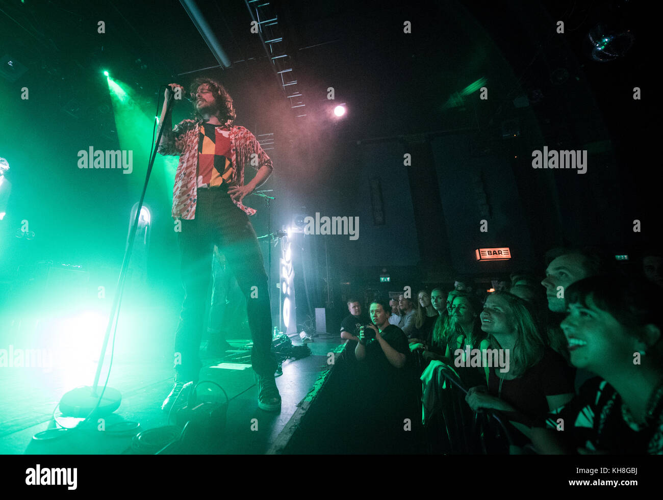 The American experimental pop band Yeasayer performs a live concert at ...