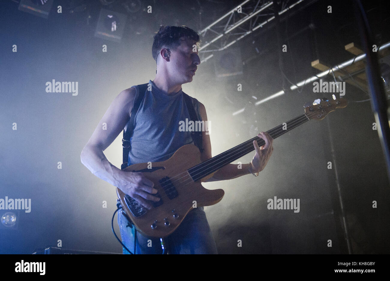 The American experimental pop band Yeasayer performs a live concert at ...