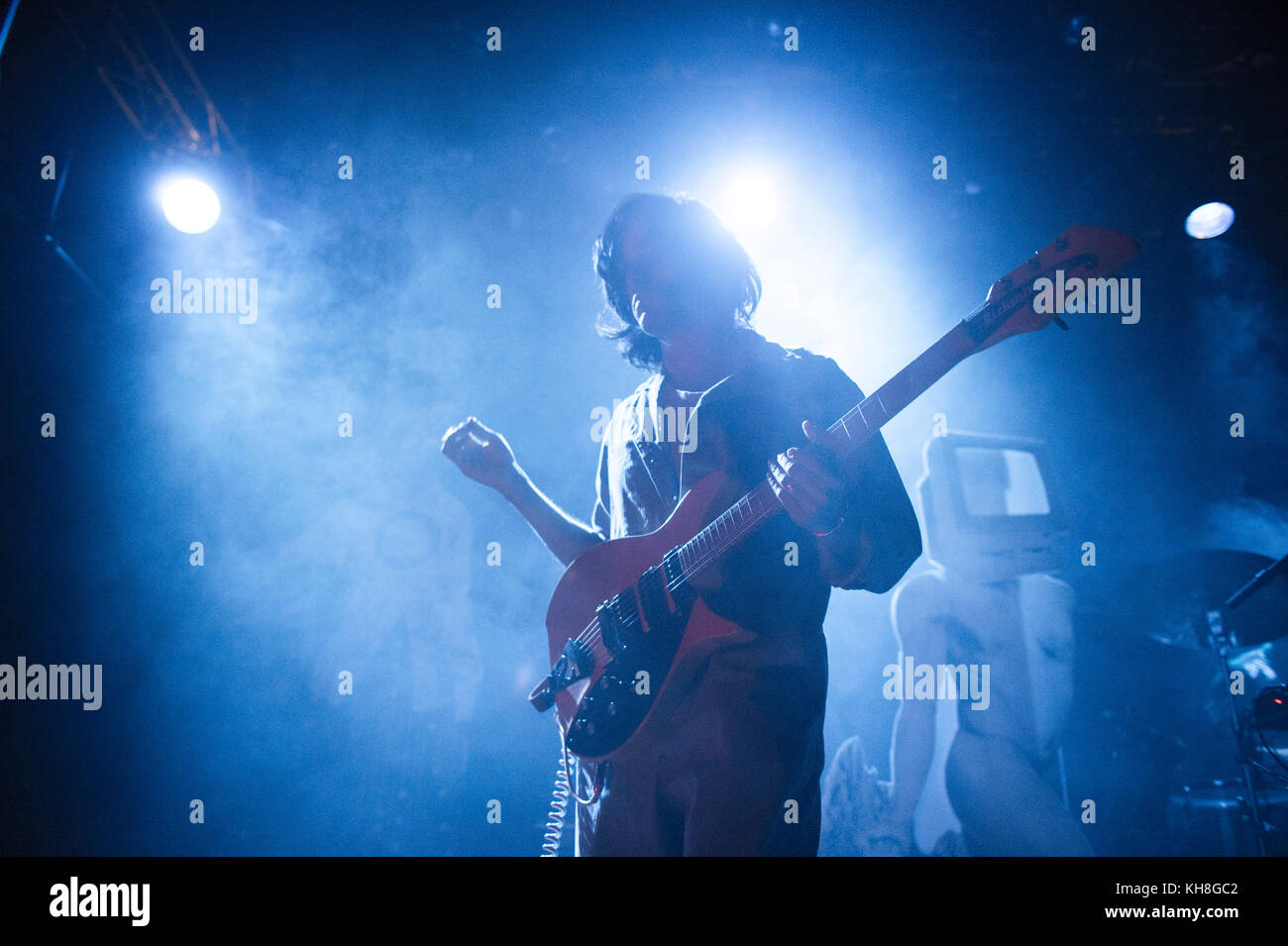 The American experimental pop band Yeasayer performs a live concert at ...