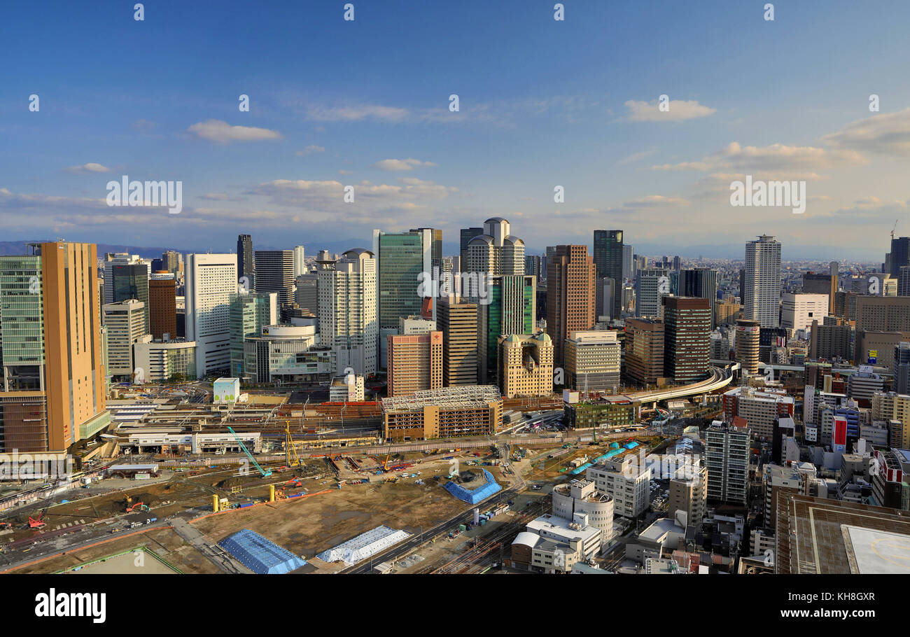 Japan, Osaka City, Umeda District skyline *** Local Caption ...