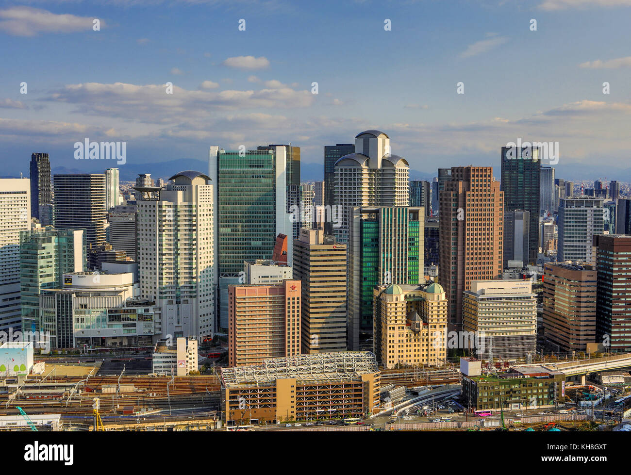 Japan, Osaka City, Umeda District skyline *** Local Caption ...