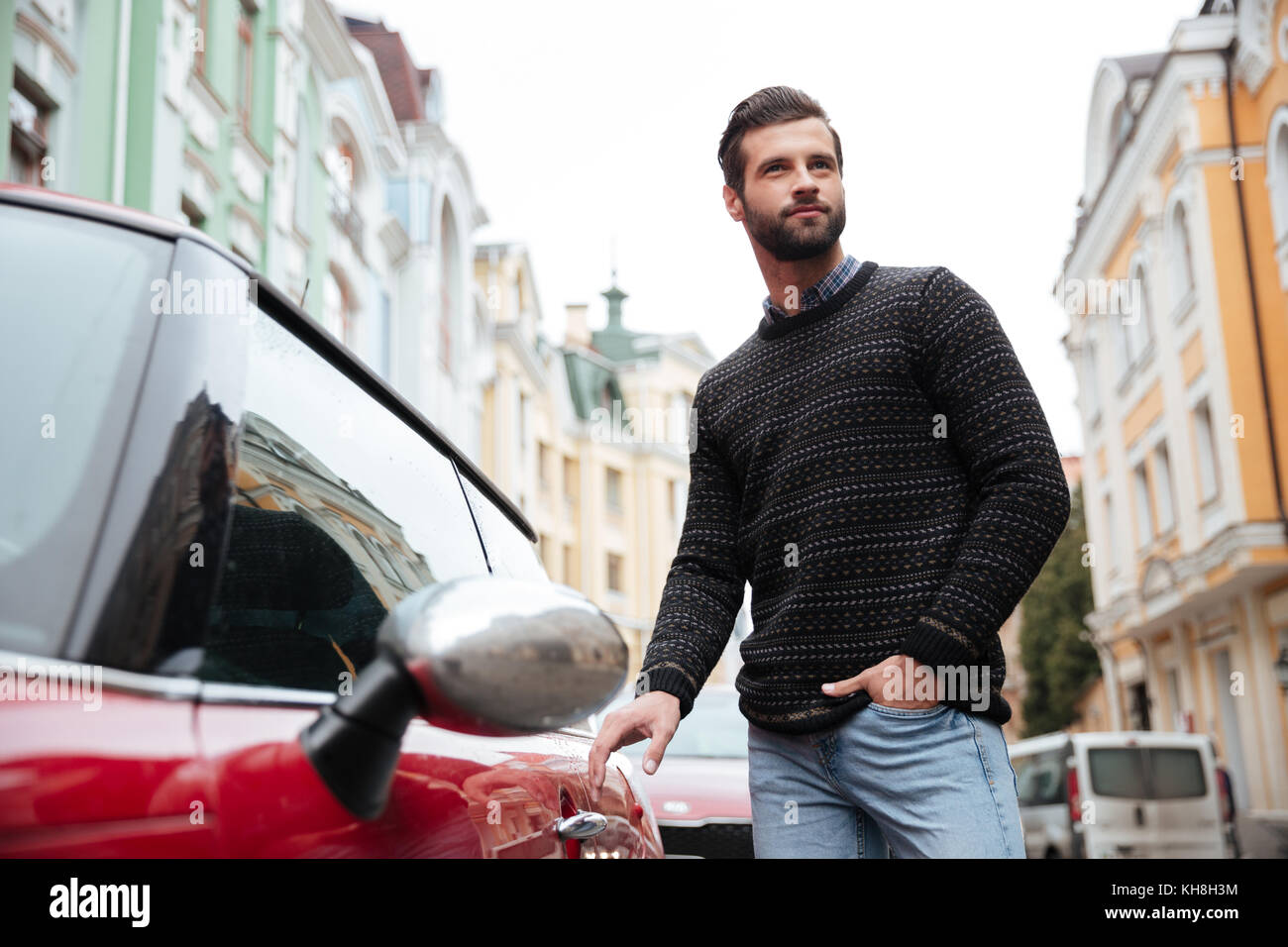 Young guy getting in car hi-res stock photography and images - Alamy