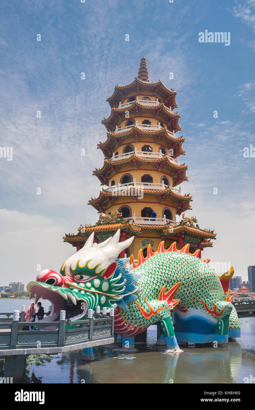 Taiwan, Kaohsiung City, Tsoying District, Lotus Pond, Dragon and Tiger ...