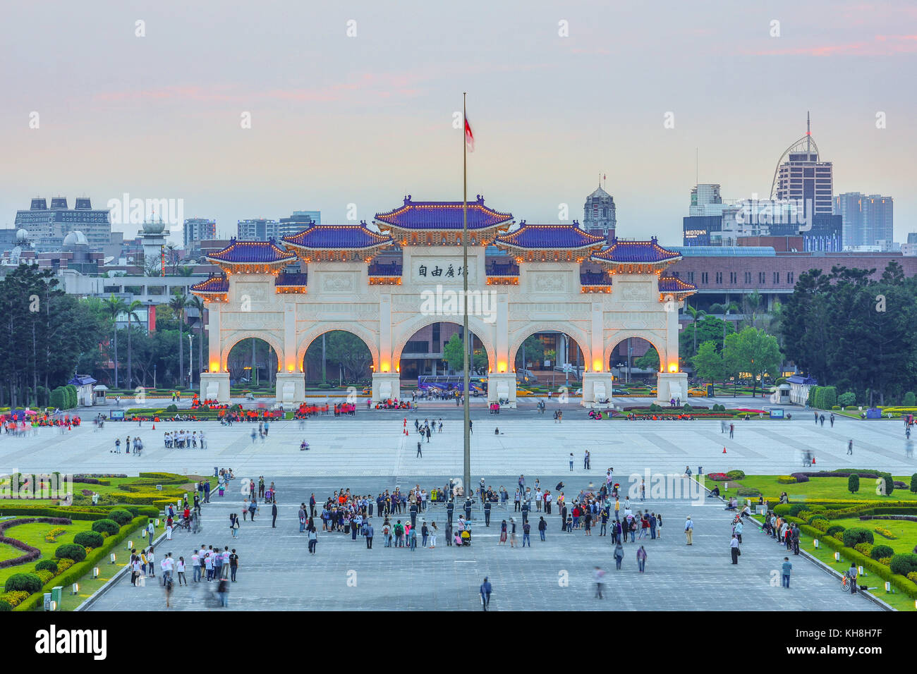 Taiwan, Taipei City, Gate to Liberty Square and Chiang Kai-shek Hall ...