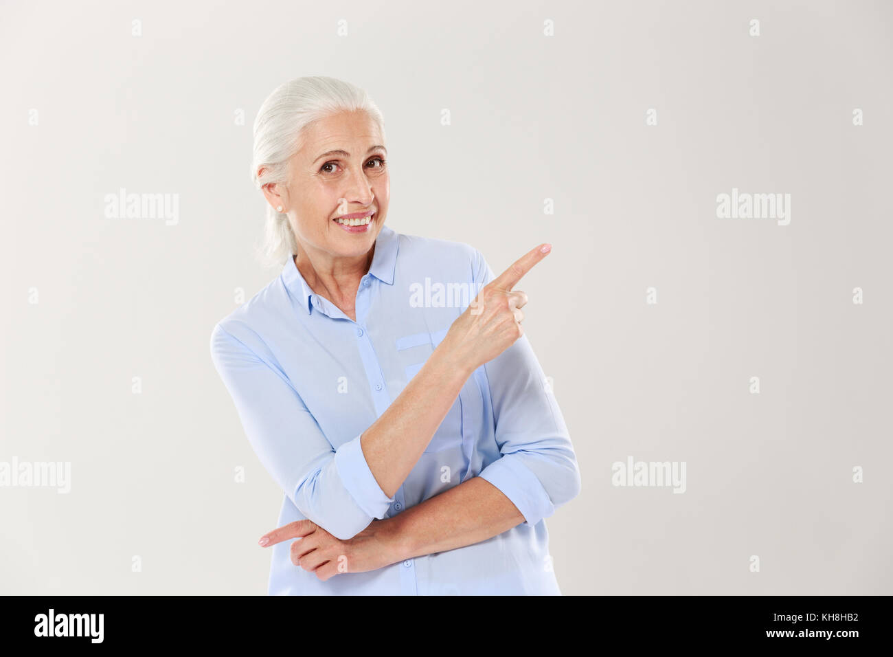 Old Grandma Spreads For Camera