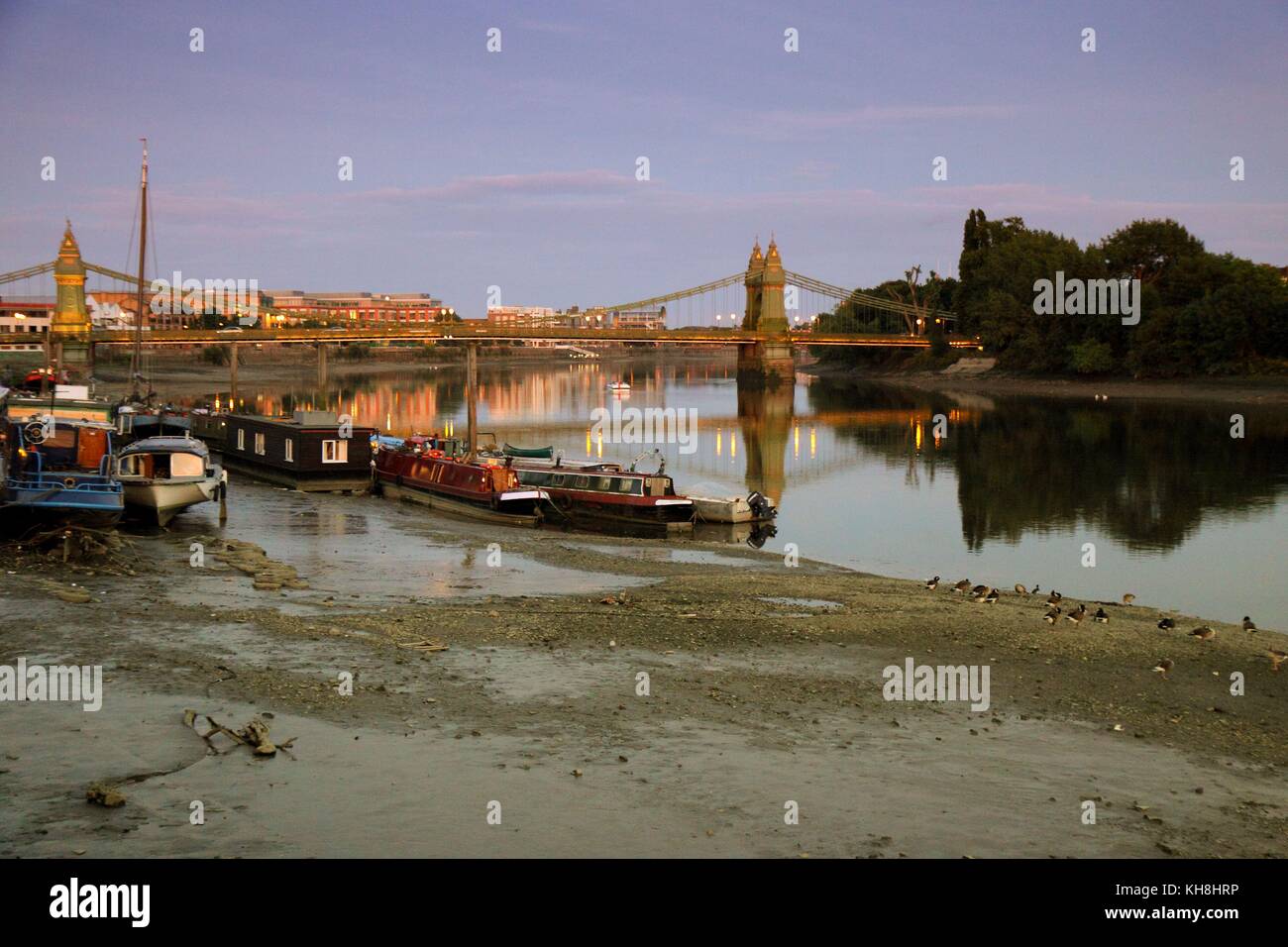 Sunset on river Thames Stock Photo - Alamy