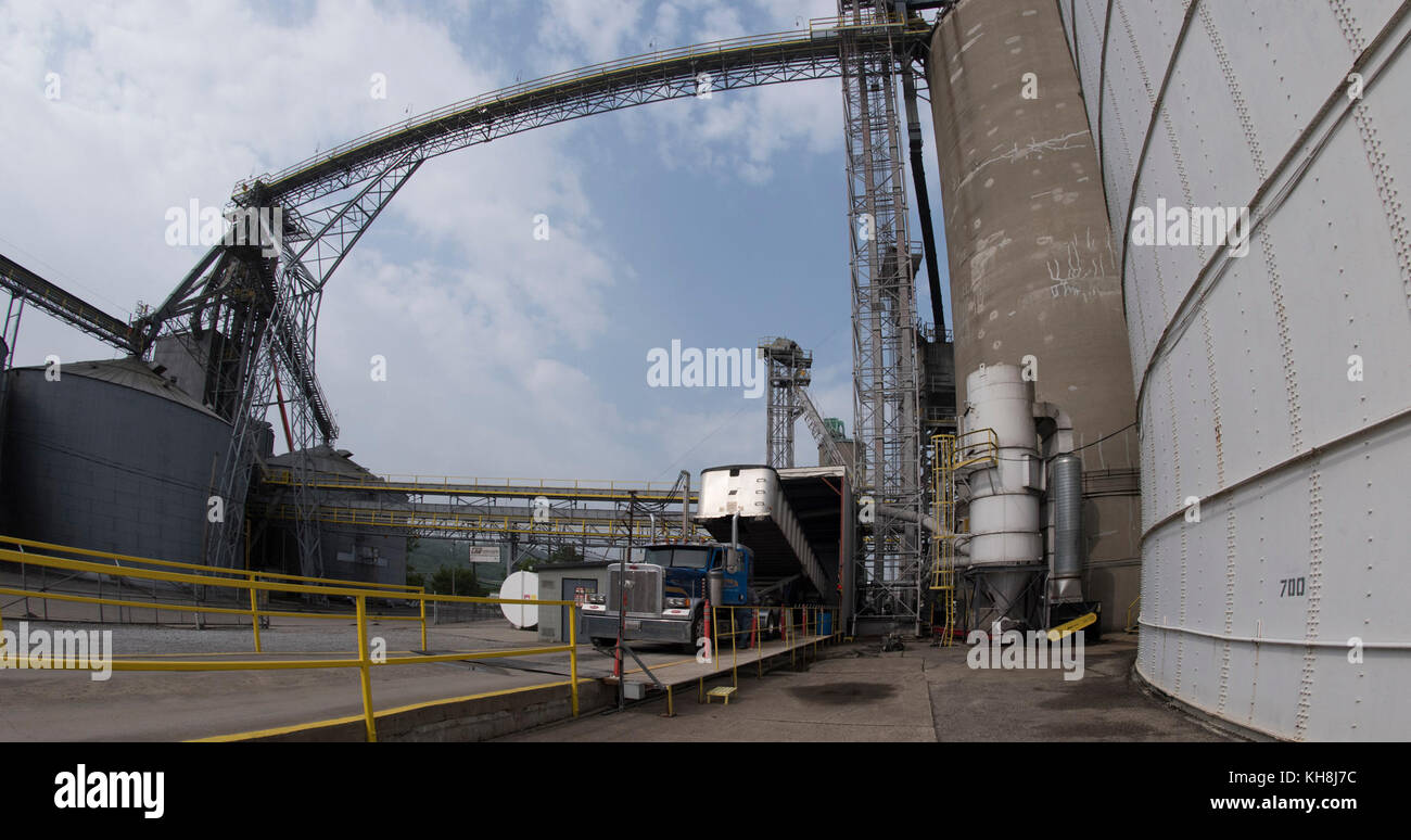 Consolidated Grain and Barge operations at the Riverside Terminal, in ...