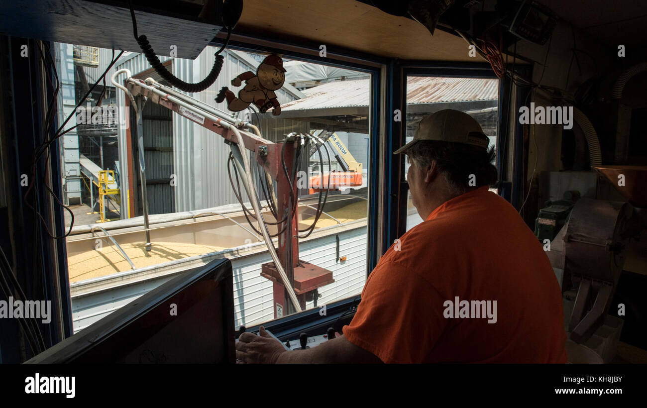 Consolidated Grain and Barge operations at the Riverside Terminal, in ...