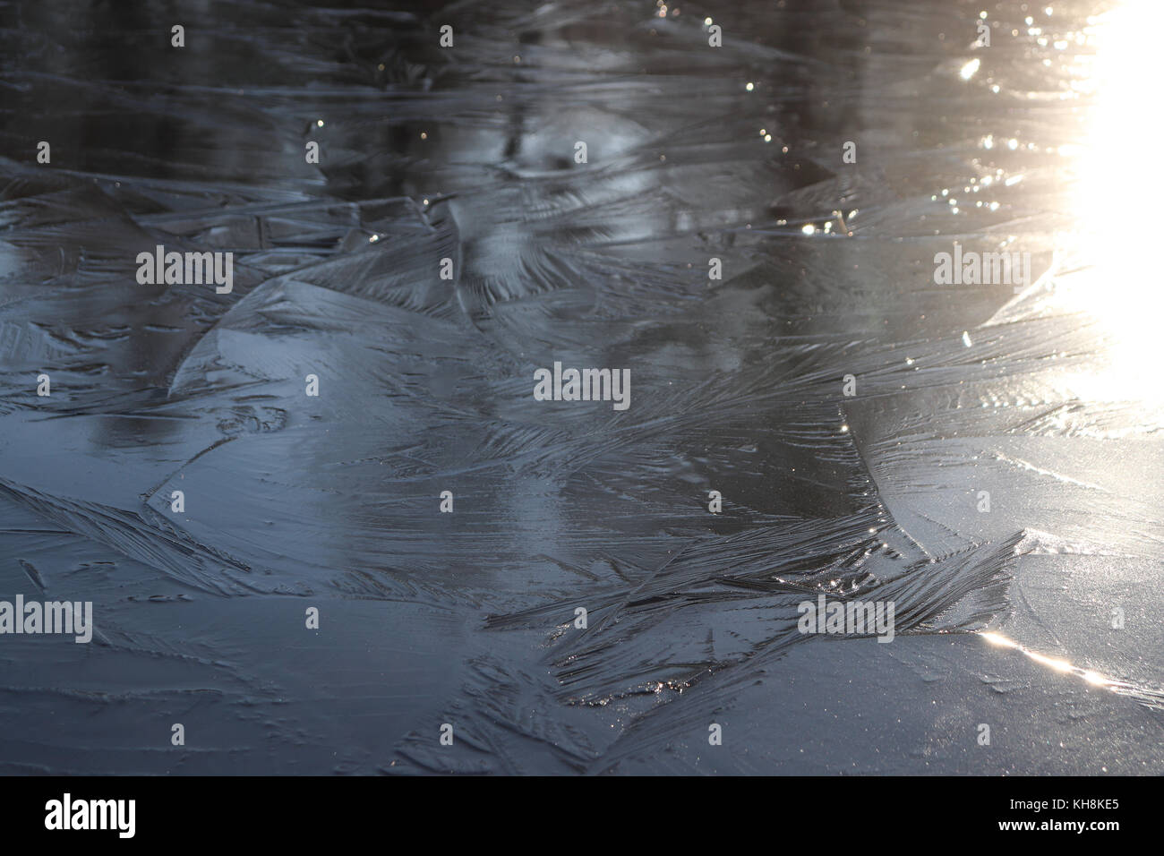 Ice Lake Pattern Surface Background Texture. Drawings of Ice Lines on a ...