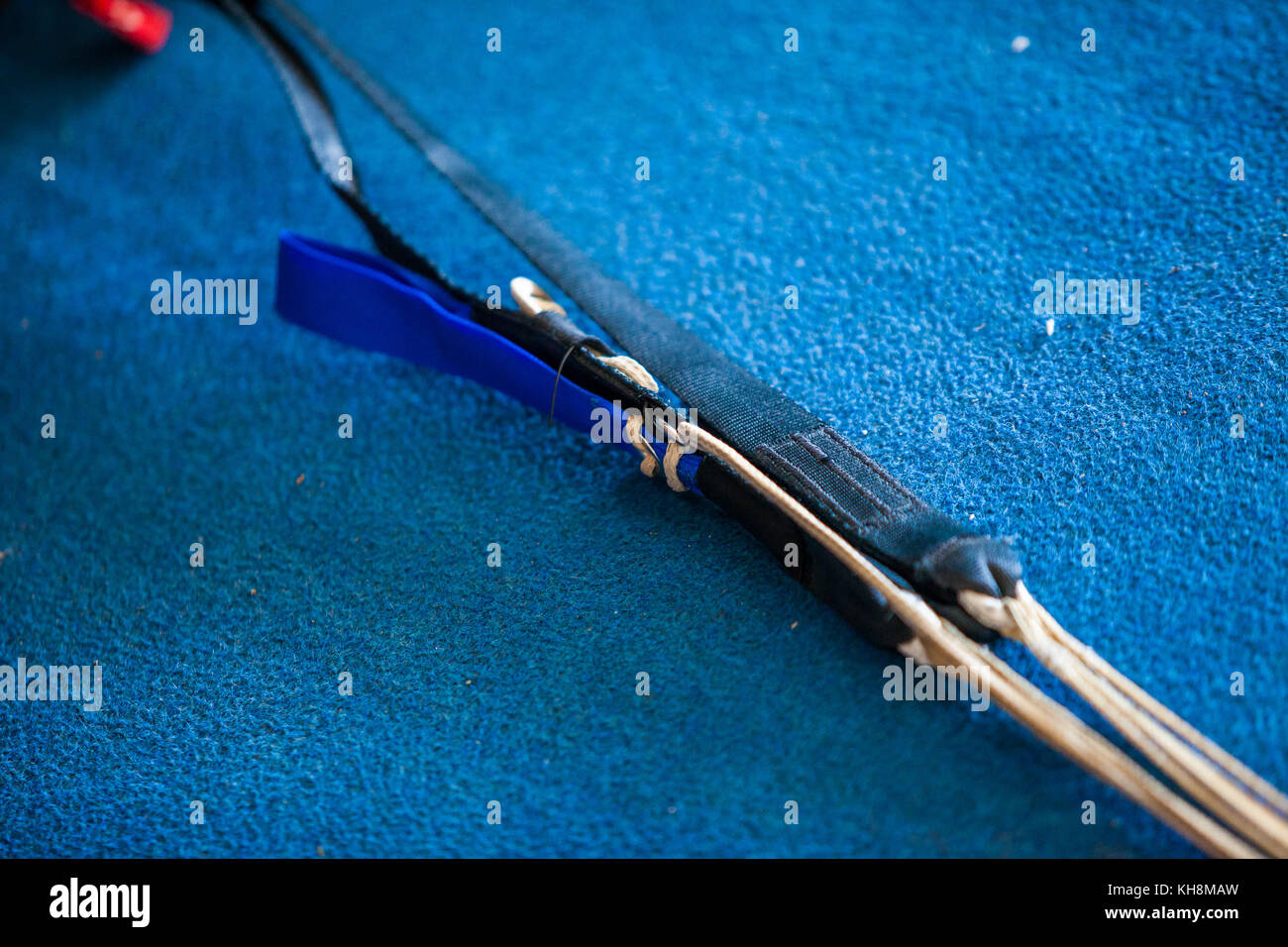 Skydiving parachute components equipment parts Stock Photo - Alamy