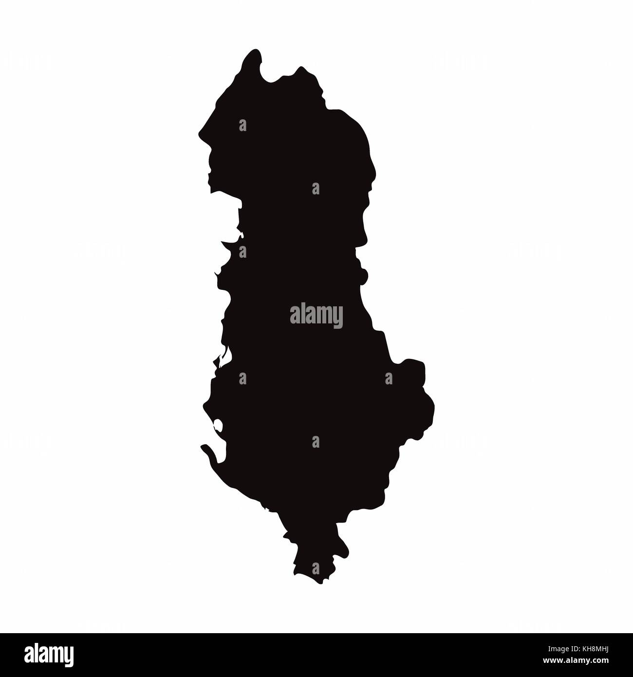 Political map albania national Cut Out Stock Images & Pictures - Alamy