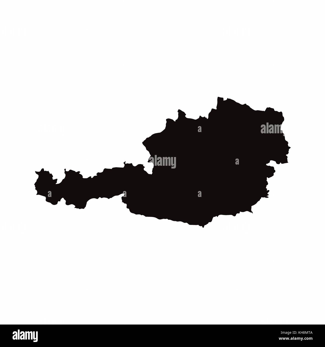 Austria vector country map Stock Vector Image & Art - Alamy