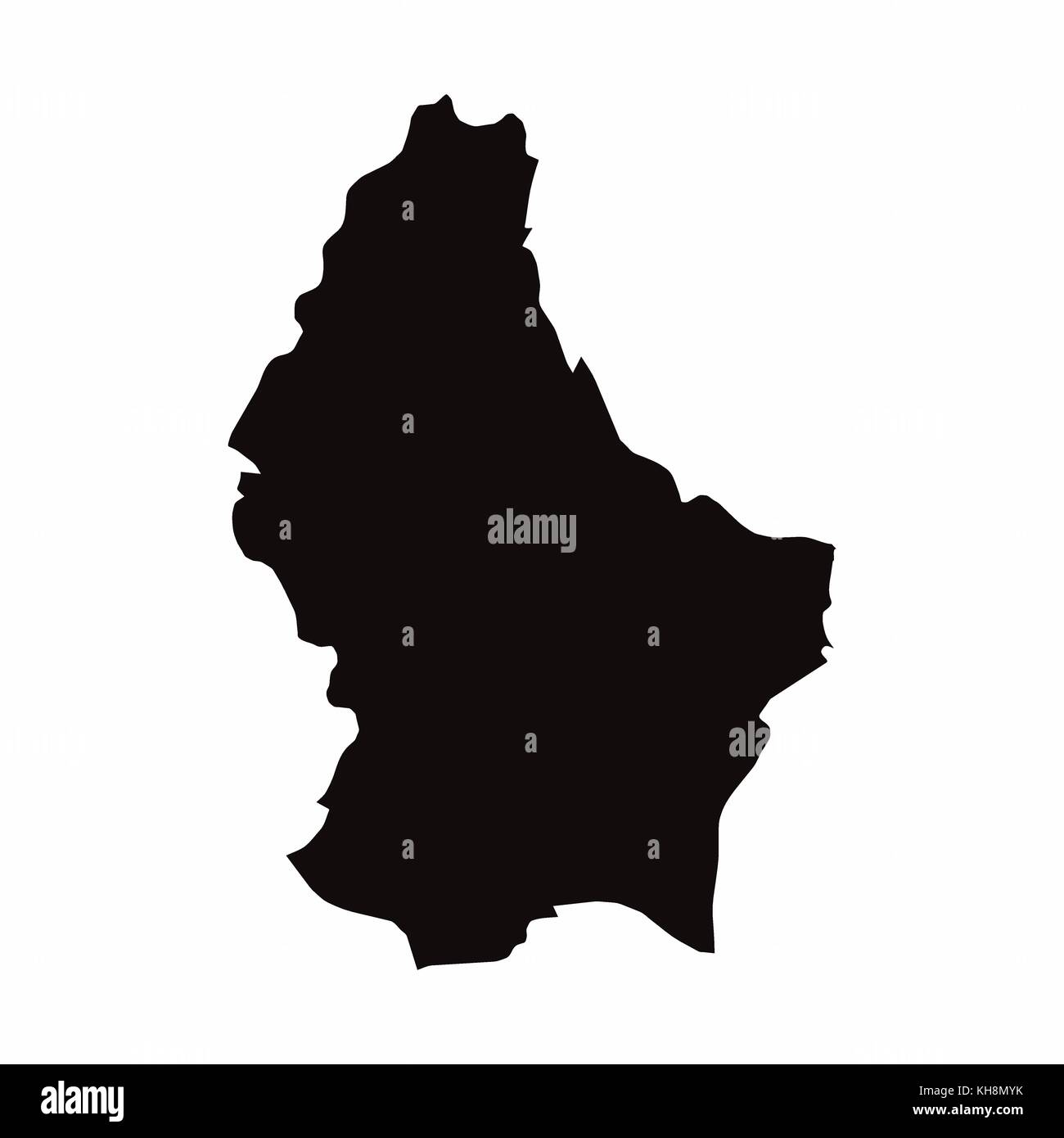 Luxembourg vector country map Stock Vector Image & Art - Alamy