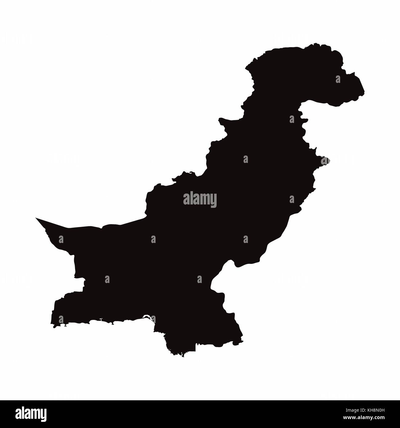 Pakistan vector country map Stock Vector Image & Art - Alamy