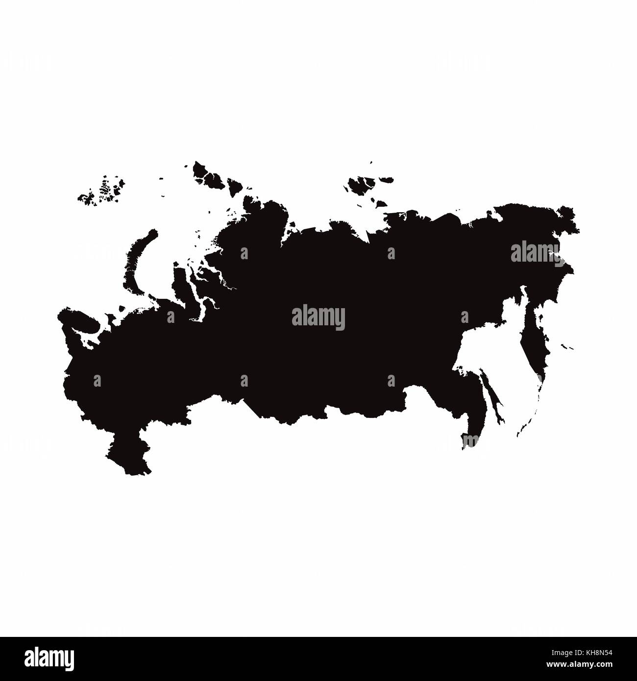 Russia vector country map Stock Vector Image & Art - Alamy