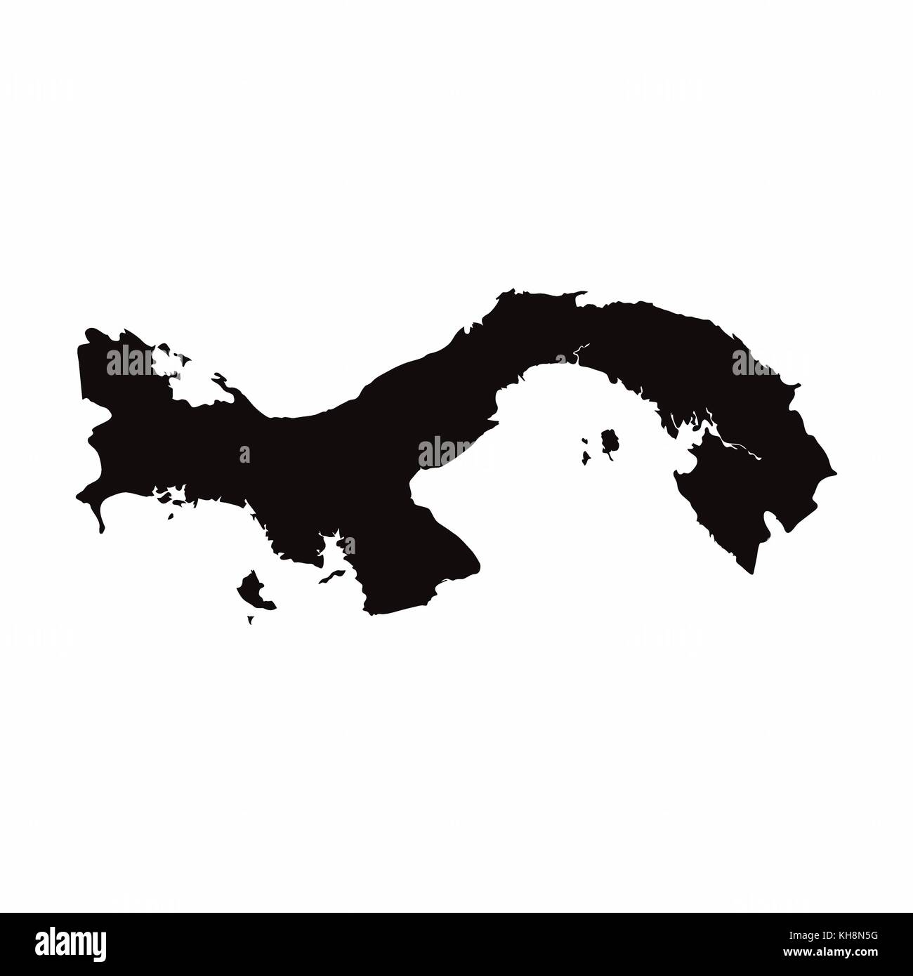 Panama vector country map Stock Vector Image & Art - Alamy