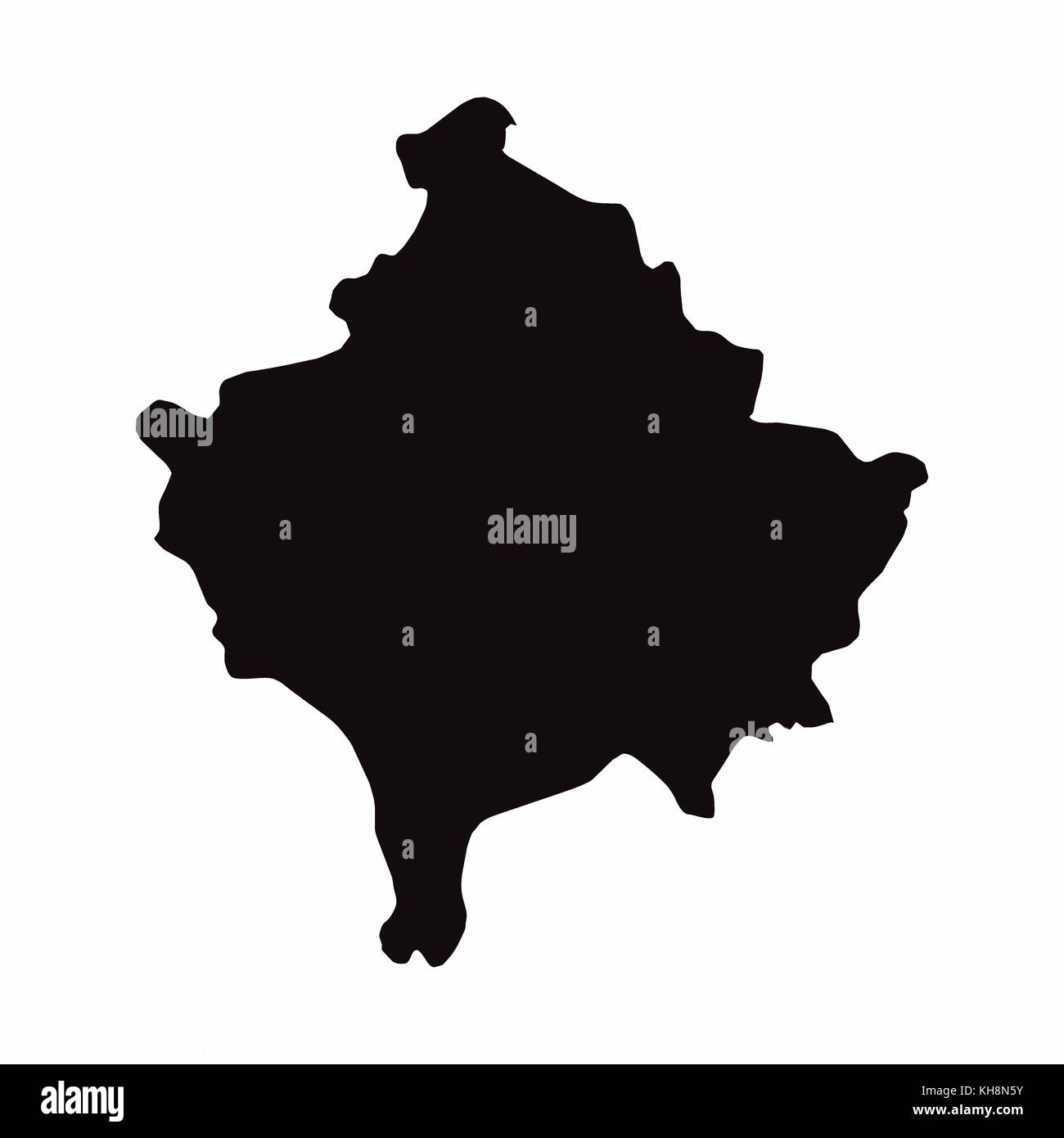 Kosovo vector country map Stock Vector Image & Art - Alamy
