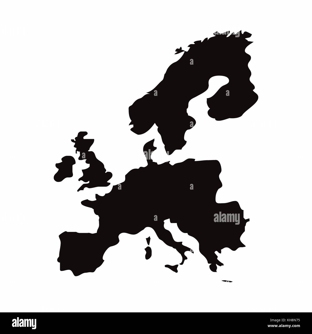 Europe vector country map Stock Vector Image & Art - Alamy