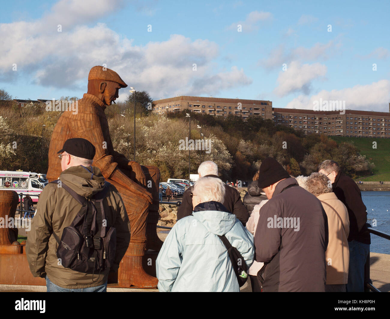 This symbolic statue represents the lost lives of fishermen from North ...