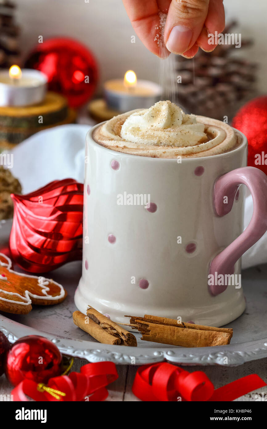 Cup creamy hot chocolate hi-res stock photography and images - Alamy