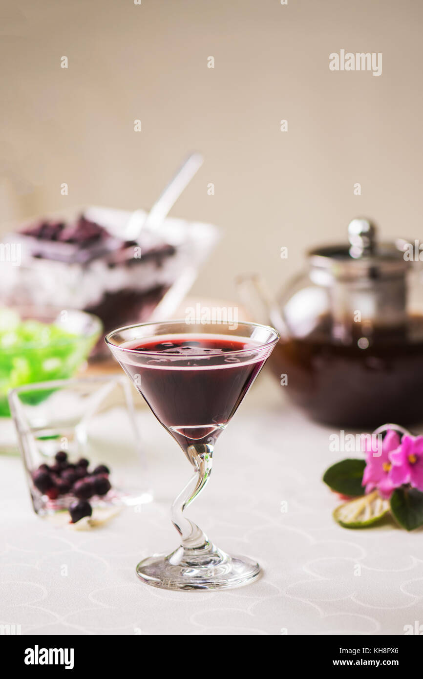 Cocktail from currant Stock Photo - Alamy