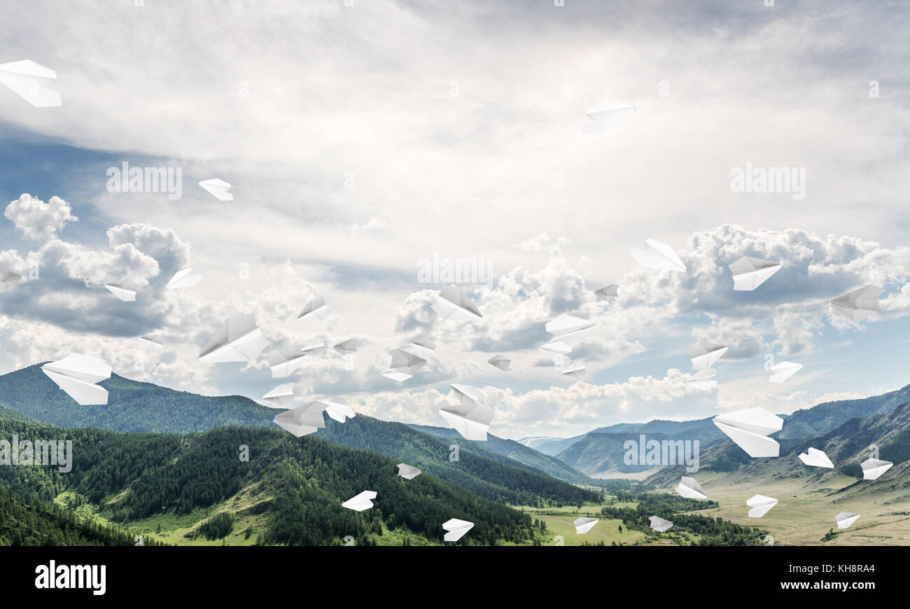 Summer colourful mountains landscape Stock Photo - Alamy