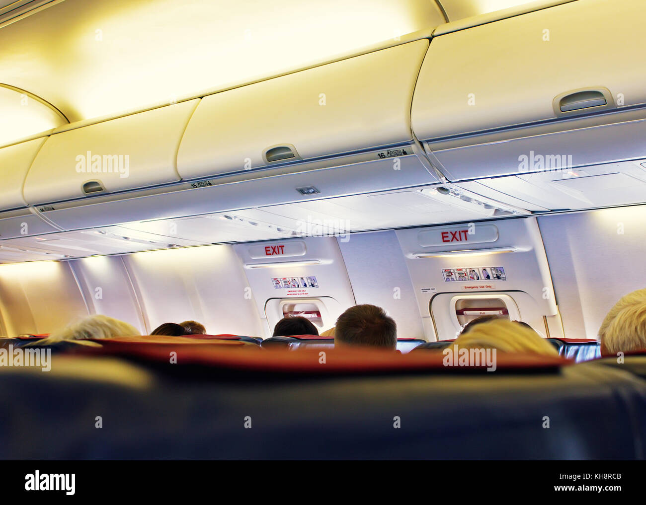 Airplane interior seats hi-res stock photography and images - Alamy