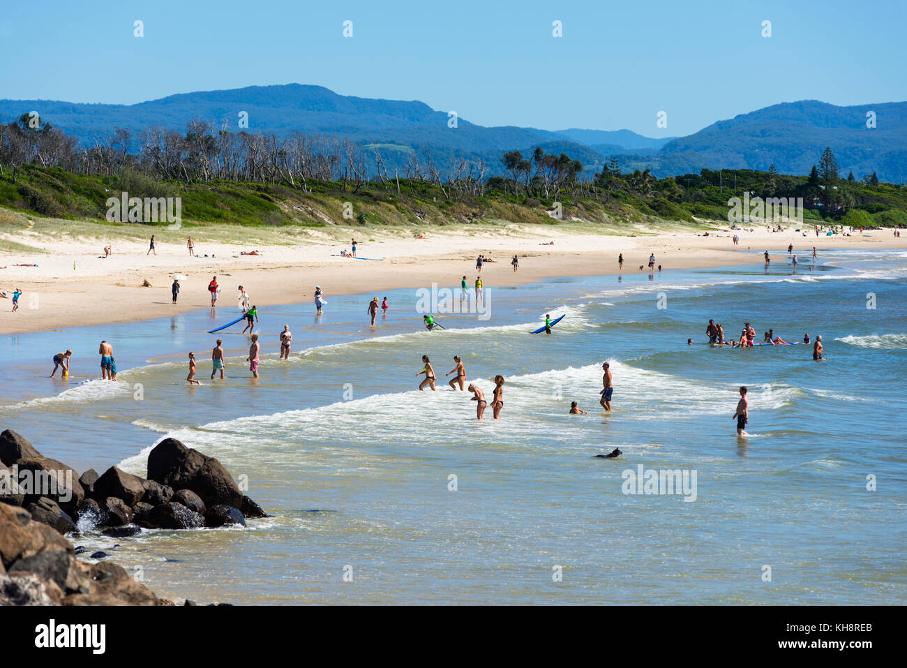Byron bay Main beach, New South Wales, Australia Stock Photo - Alamy