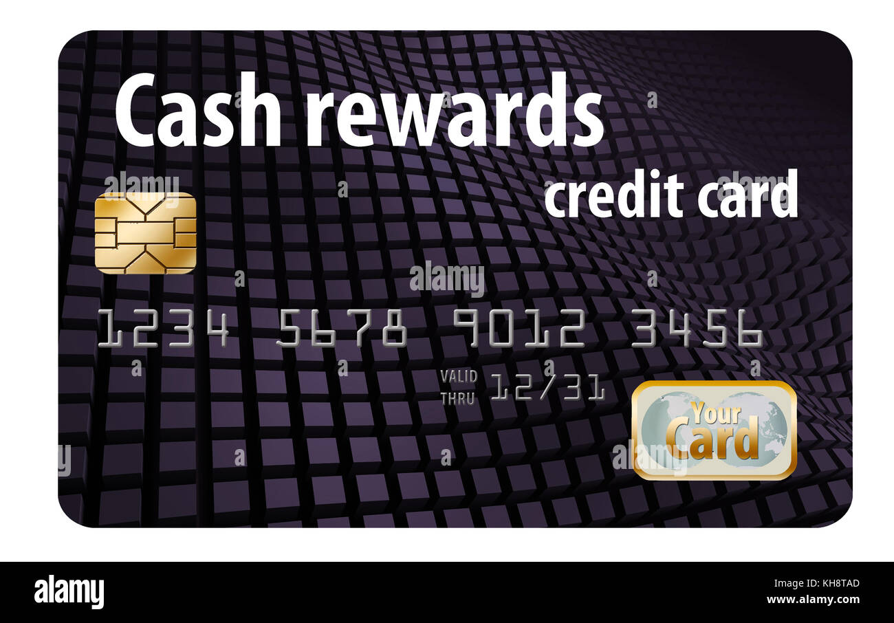 A cash rewards credit card is isolated on a white background. For every ...