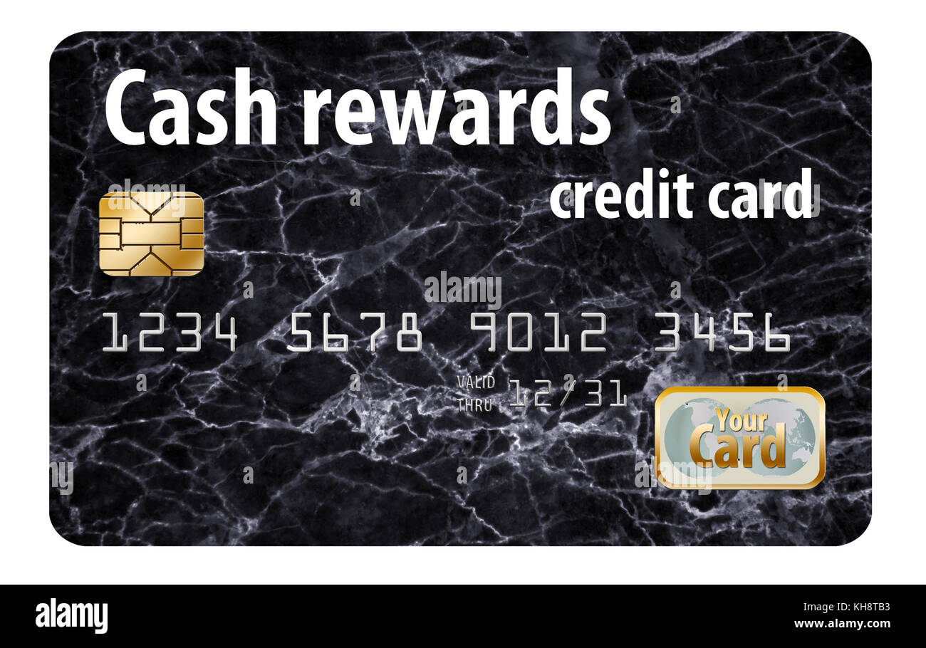 A cash rewards credit card is isolated on a white background. For every ...